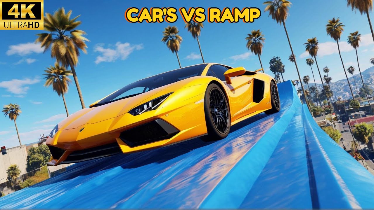 GTA 5 RAMP - Super Car Jumps ( GTA 5 RAMP CHALLENGE )#gta - YouTube