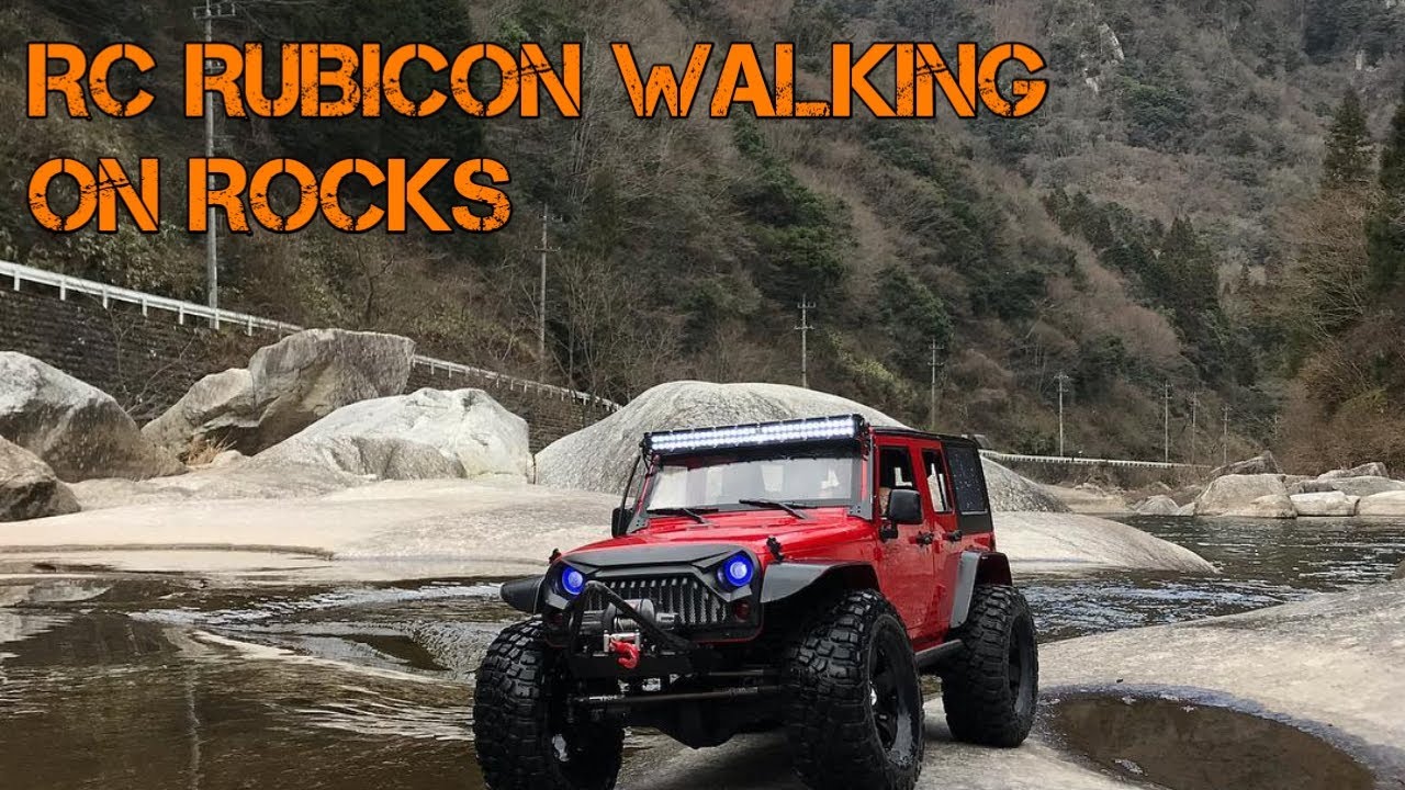 RC RUBICON 1/10 WALKING ON ROCKS (OFFROAD) - YouTube