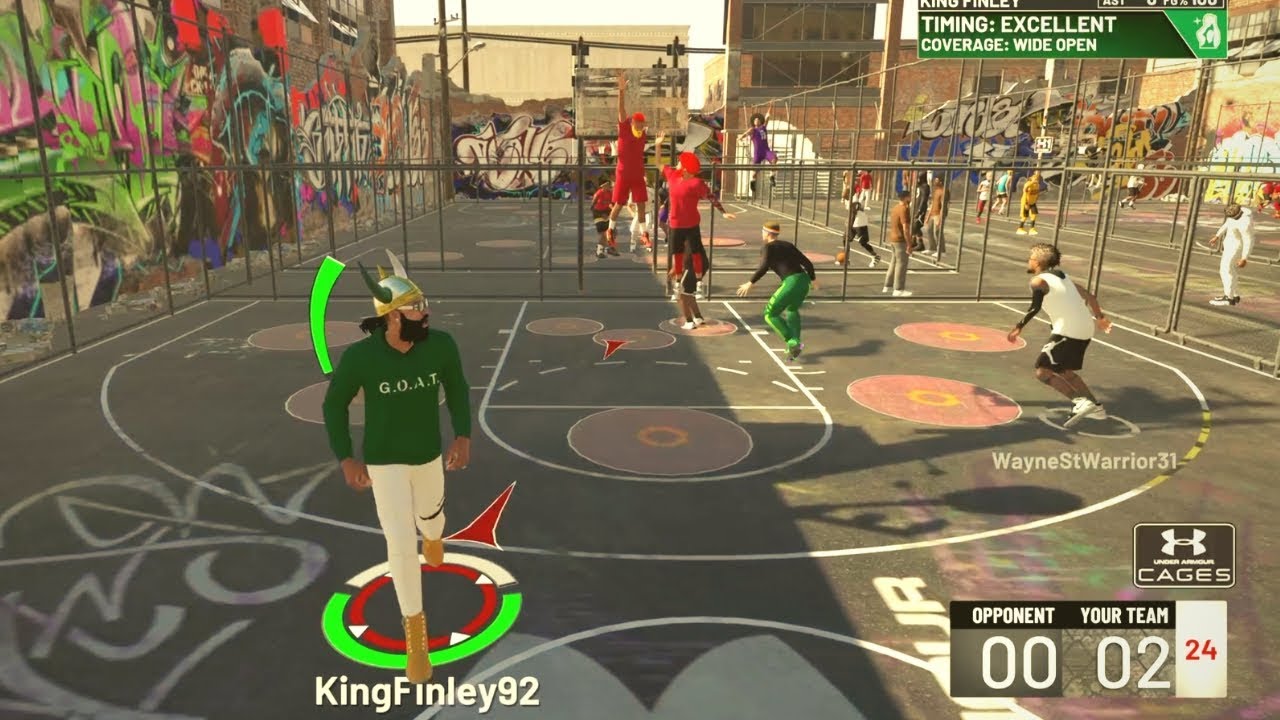 CANT BLOCK THIS ONE NBA 2K19 CAGE PURE STRETCH - YouTube
