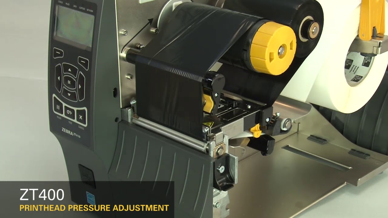 ZT400 Series - Printhead Pressure Adjustment - YouTube