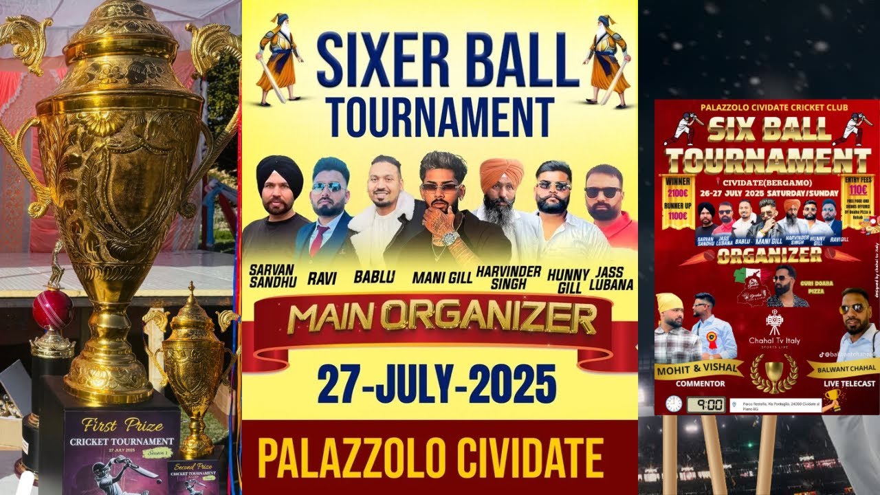 Palazzolo Cividate cricket club tournament~Day 2 PART 1🏏🏆-Chahal tv ...