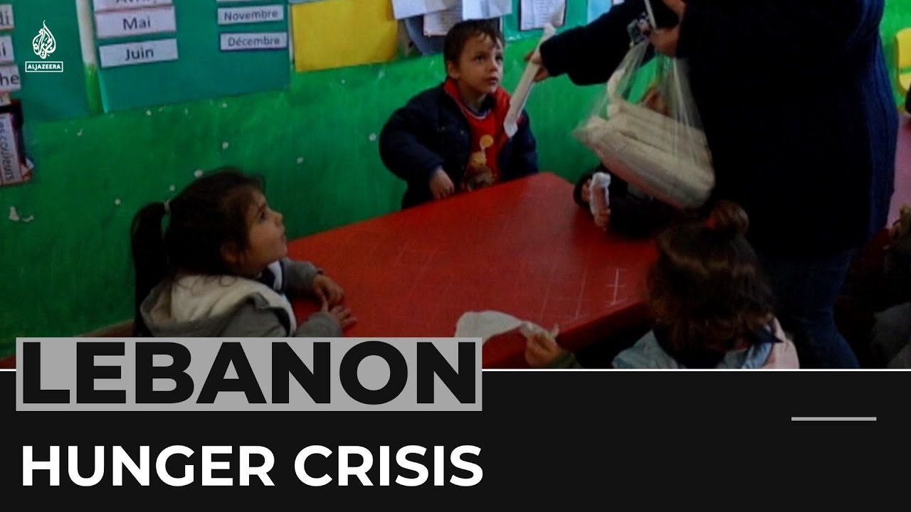 Lebanon's hunger crisis worsens, 750,00 children at risk - YouTube
