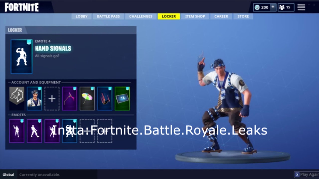 Fortnite Battle Royale | Hand Signals Leaked Emote - YouTube