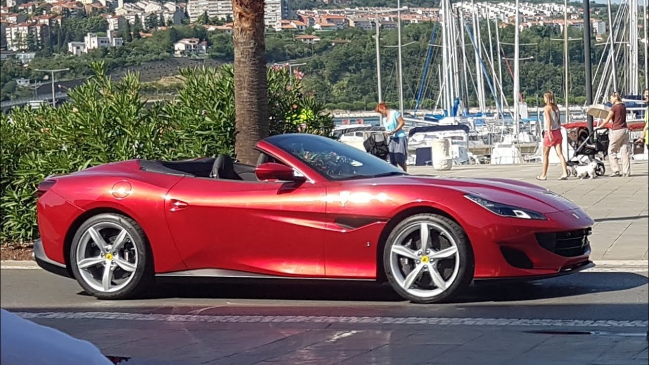 New Ferrari Portofino - extended video - commercial shoot @ Koper ...
