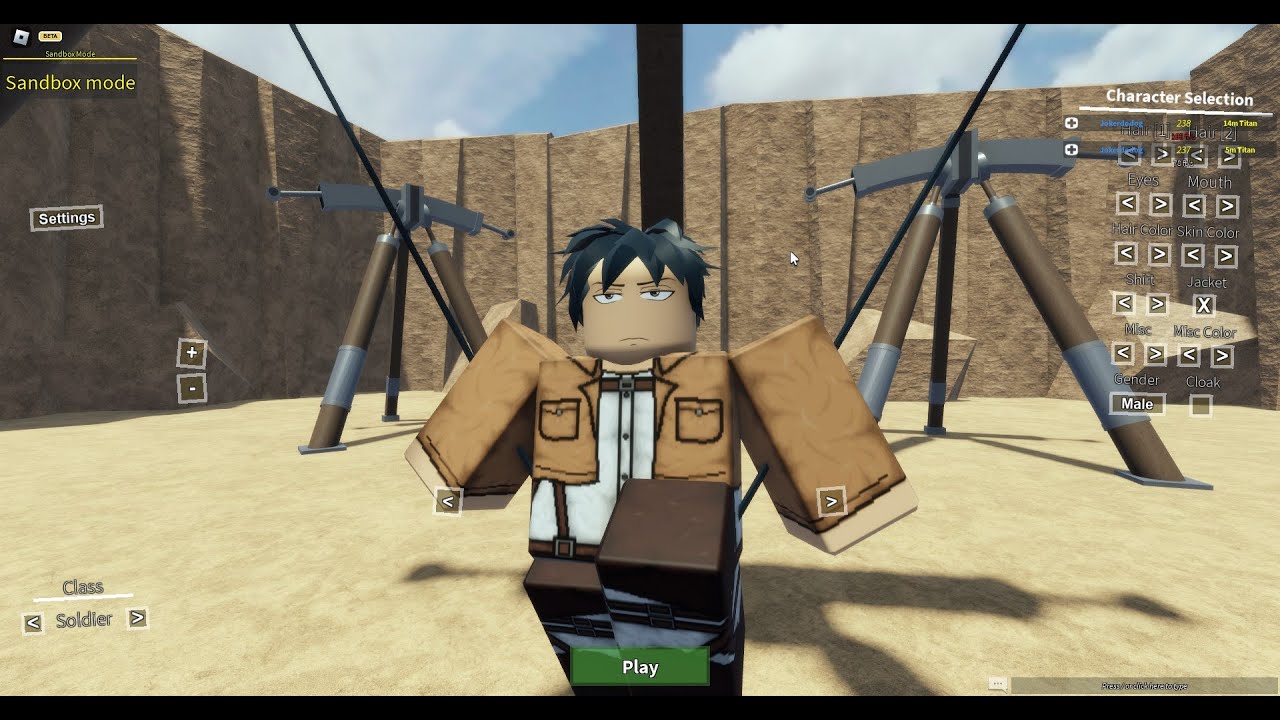 Roblox Gaming | Downfall Sandbox (AOT) | Live Stream - YouTube