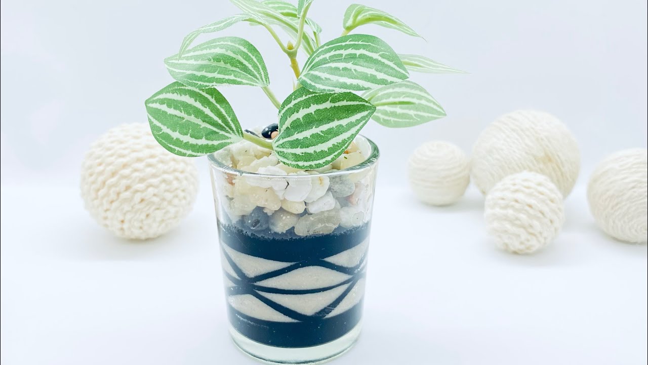 DIY SAND ART【 Make Triangles with Colored Sand 】 Design Level / Easy ...