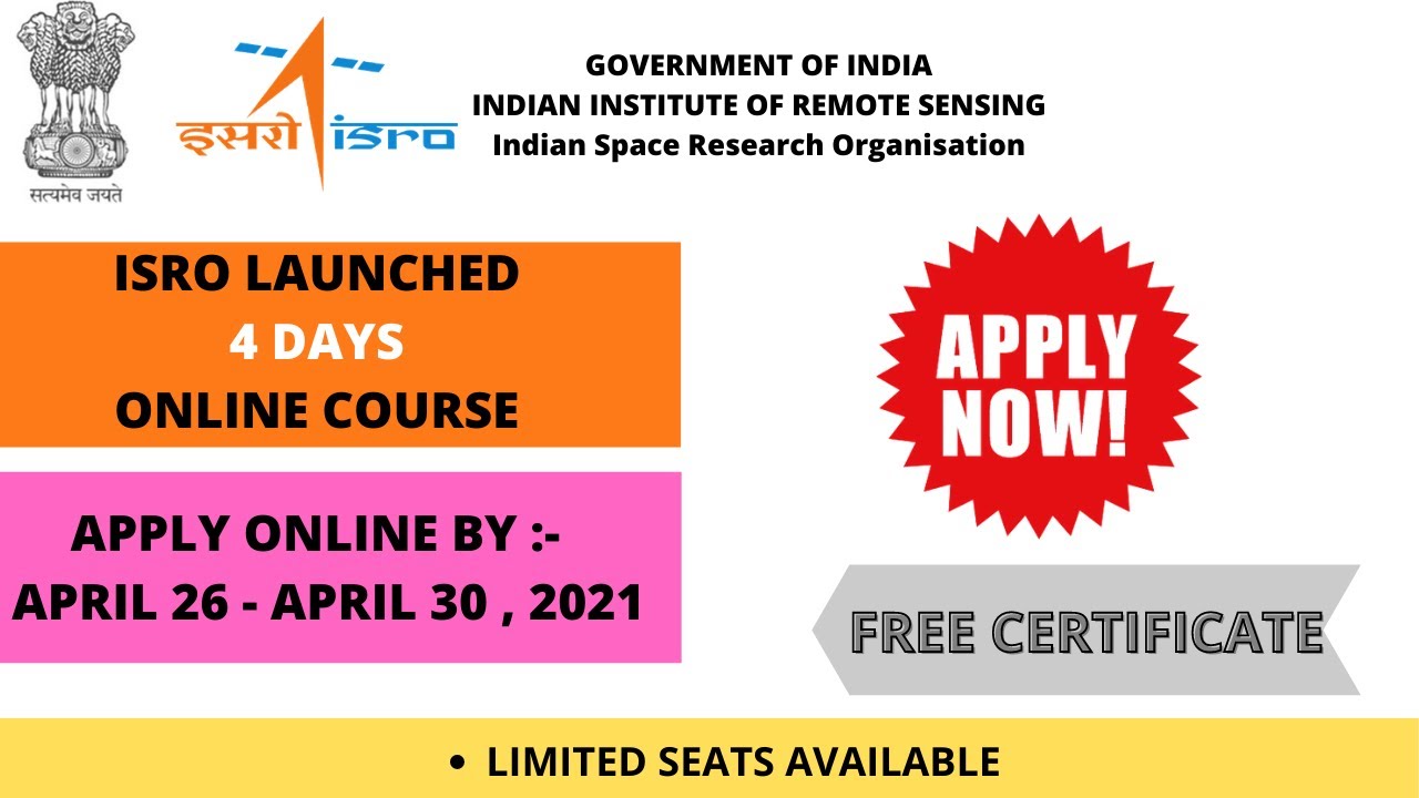 ISRO Launched GIS For Supply Chain Management Free Course With Free ...