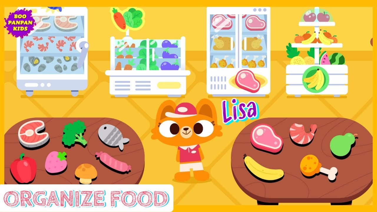 Organize Food Lisa Lingokids new game|Boopanpankids - YouTube