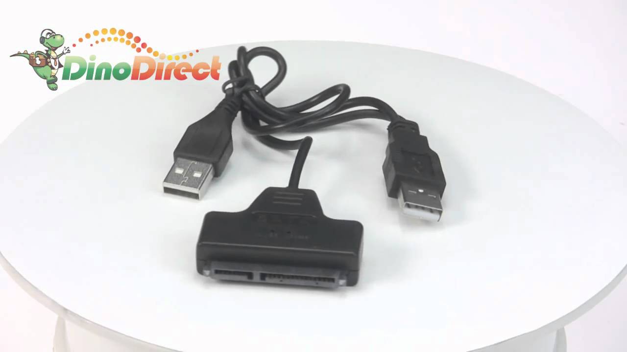 USB2.0 to Serial ATA Cable HDD Converter from Dinodirect.com - YouTube