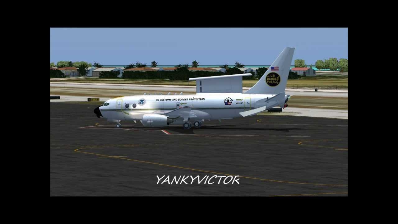 BOEING 737 AEW&C US CUSTOM AND BORDER PROTECTION KEY WEST FLIGHT ...