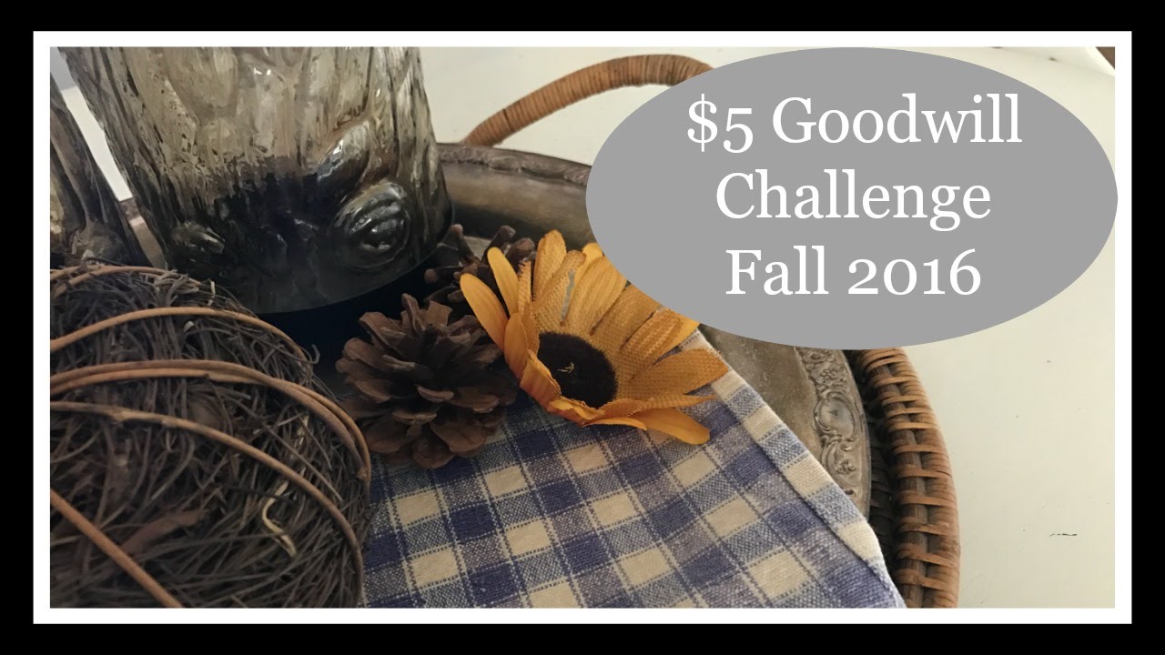 $5 Goodwill Challenge Fall 2016 - YouTube