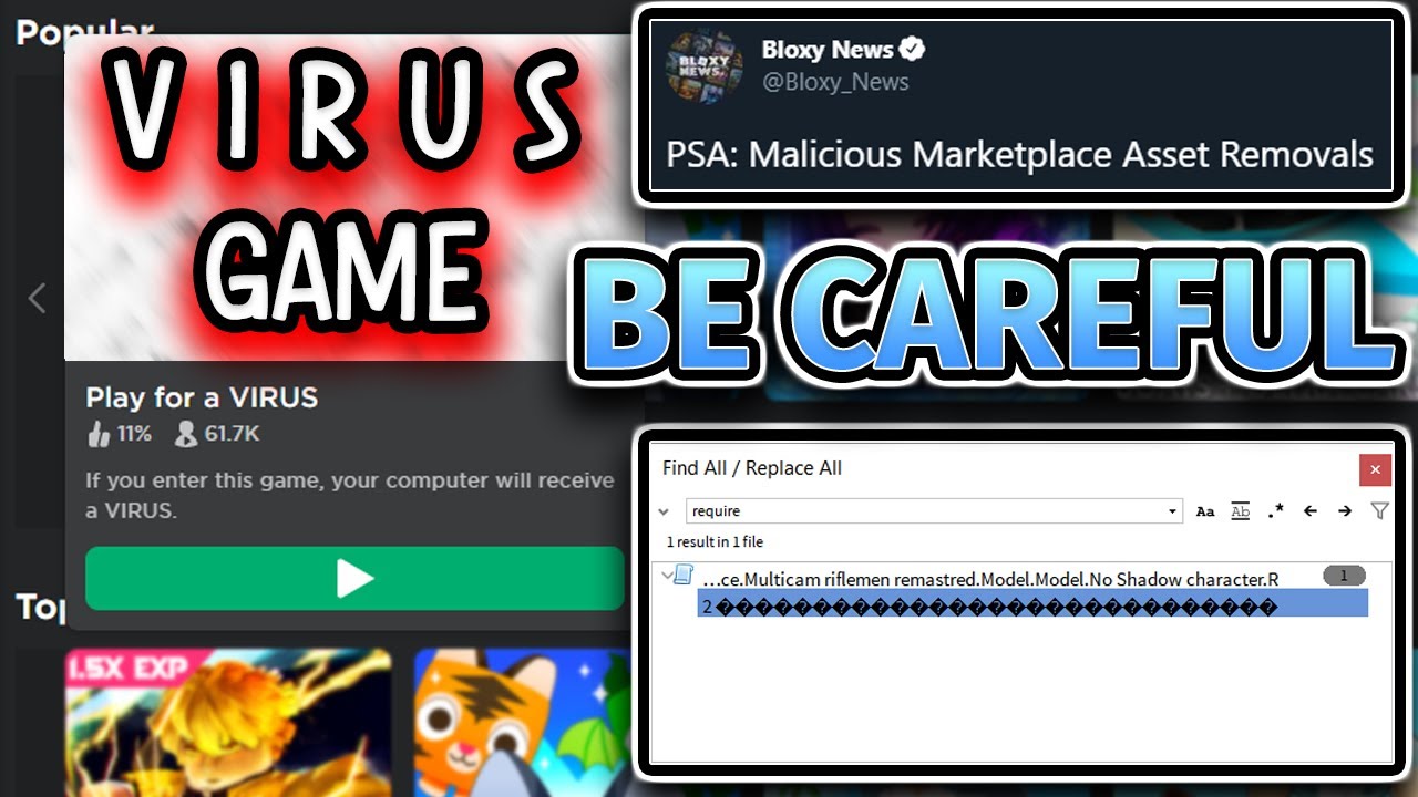 this roblox game gives a VIRUS... - YouTube