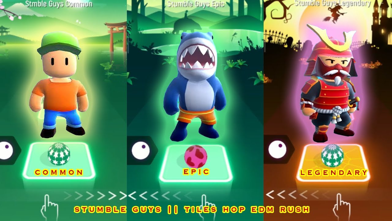 Stumble Guys Common vs Stumble Guys Epic vs Stumble Guys Skin Legendary ...