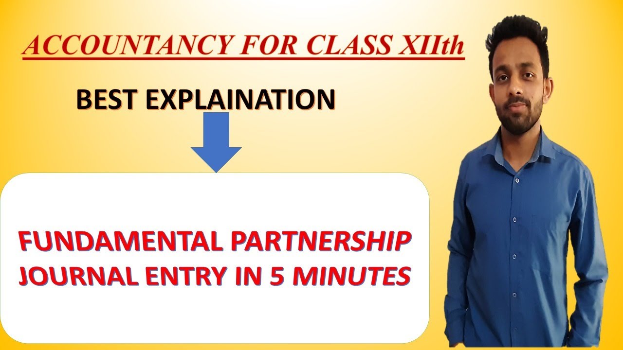 Fundamental partnership journal entry - YouTube