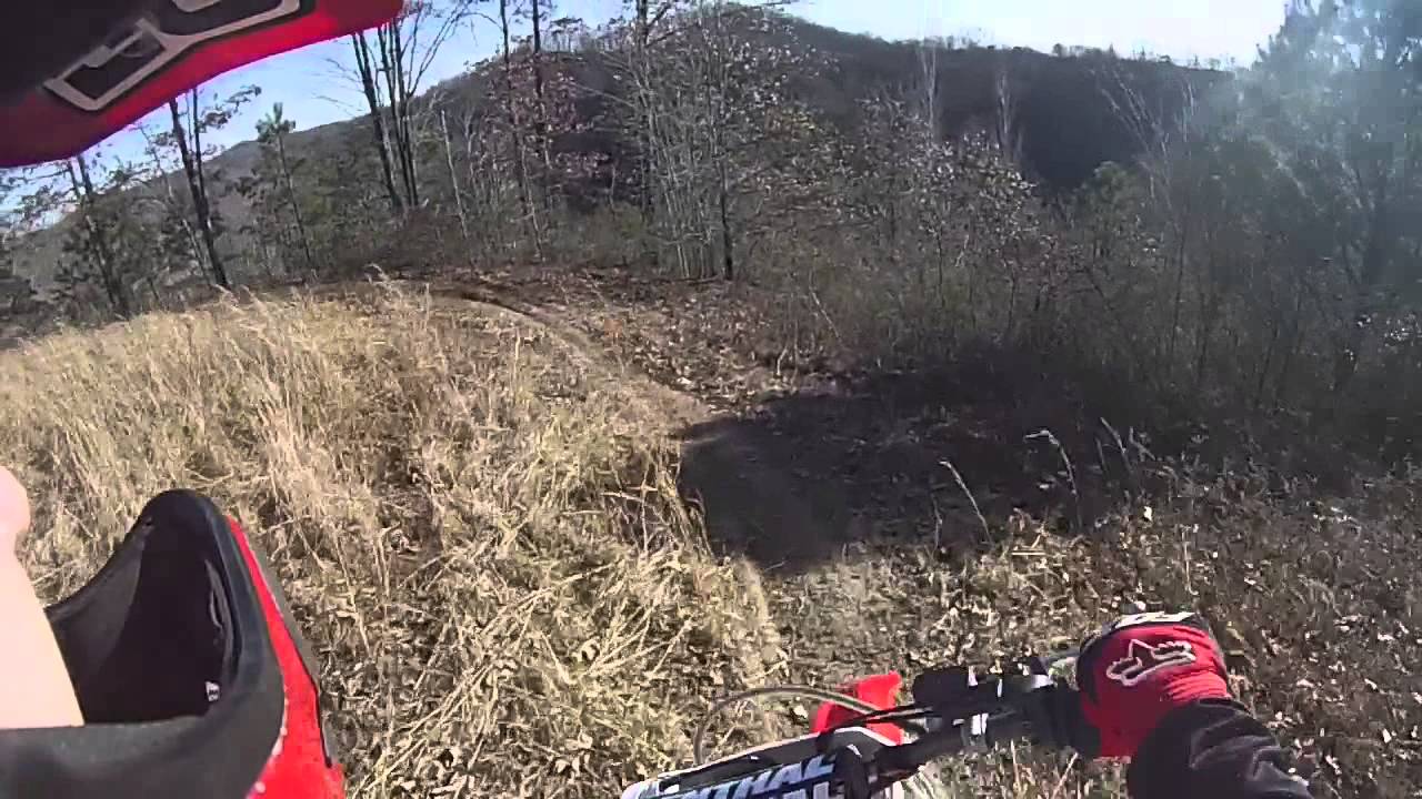 Made a Pretty Deep Rut on the Crf250r. - YouTube