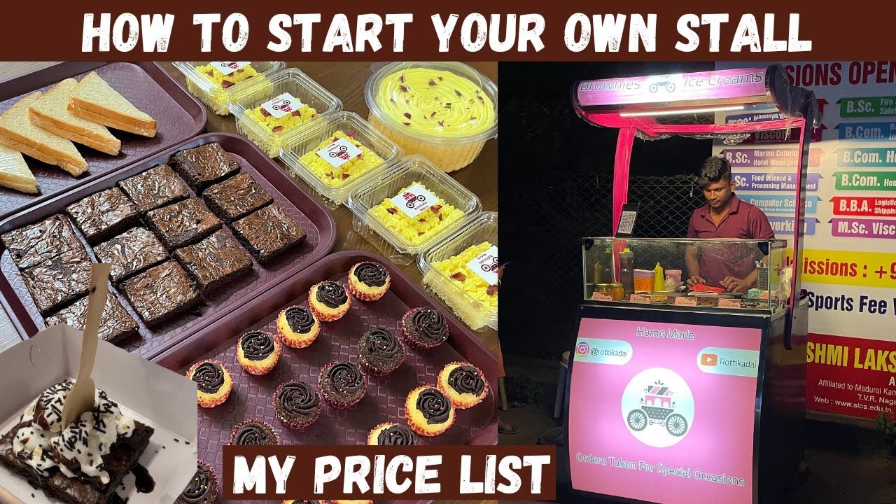 Price list of our stall items | How to open your own stall | தமிழ் ...