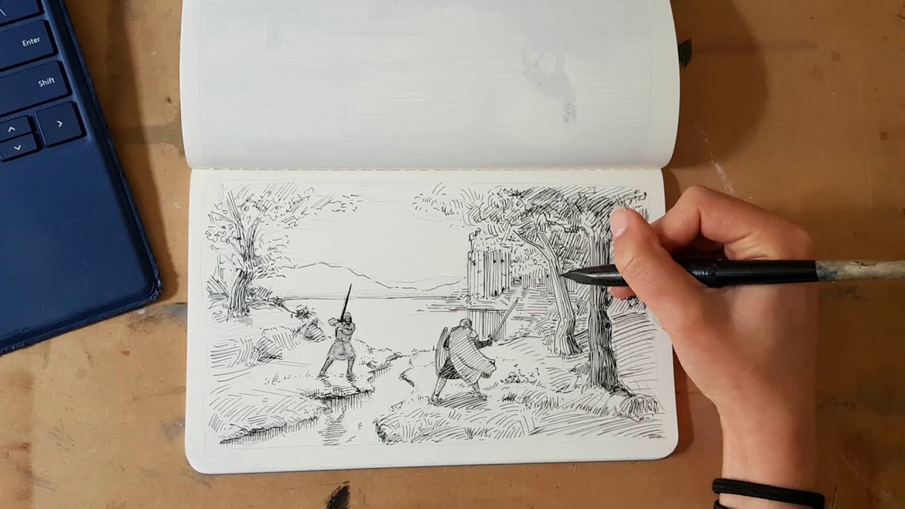 Ink Drawing Tutorial | Quick Tips and FREE guide! - YouTube