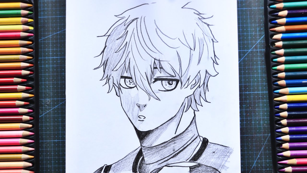 How To Draw Nagi seishiro || Blue Lock ||Anime Drawing Step By Step ...