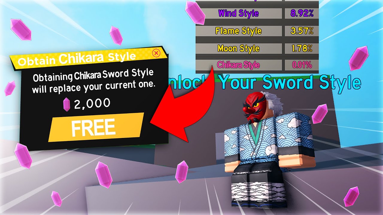 Get FREE CHIKARA SWORDSTYLE In Roblox Anime Fighting Simulator! [First ...