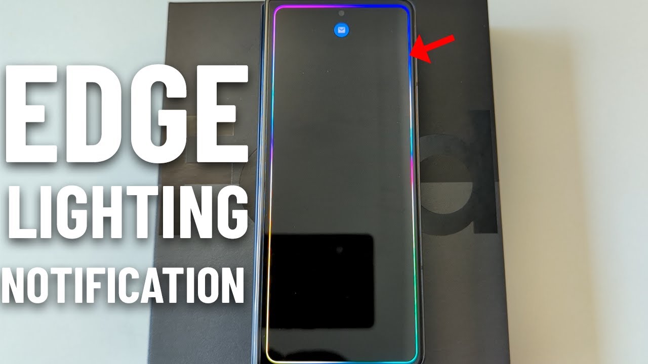 How to turn on Edge lighting notification for Any Samsung Galaxy Z Fold ...