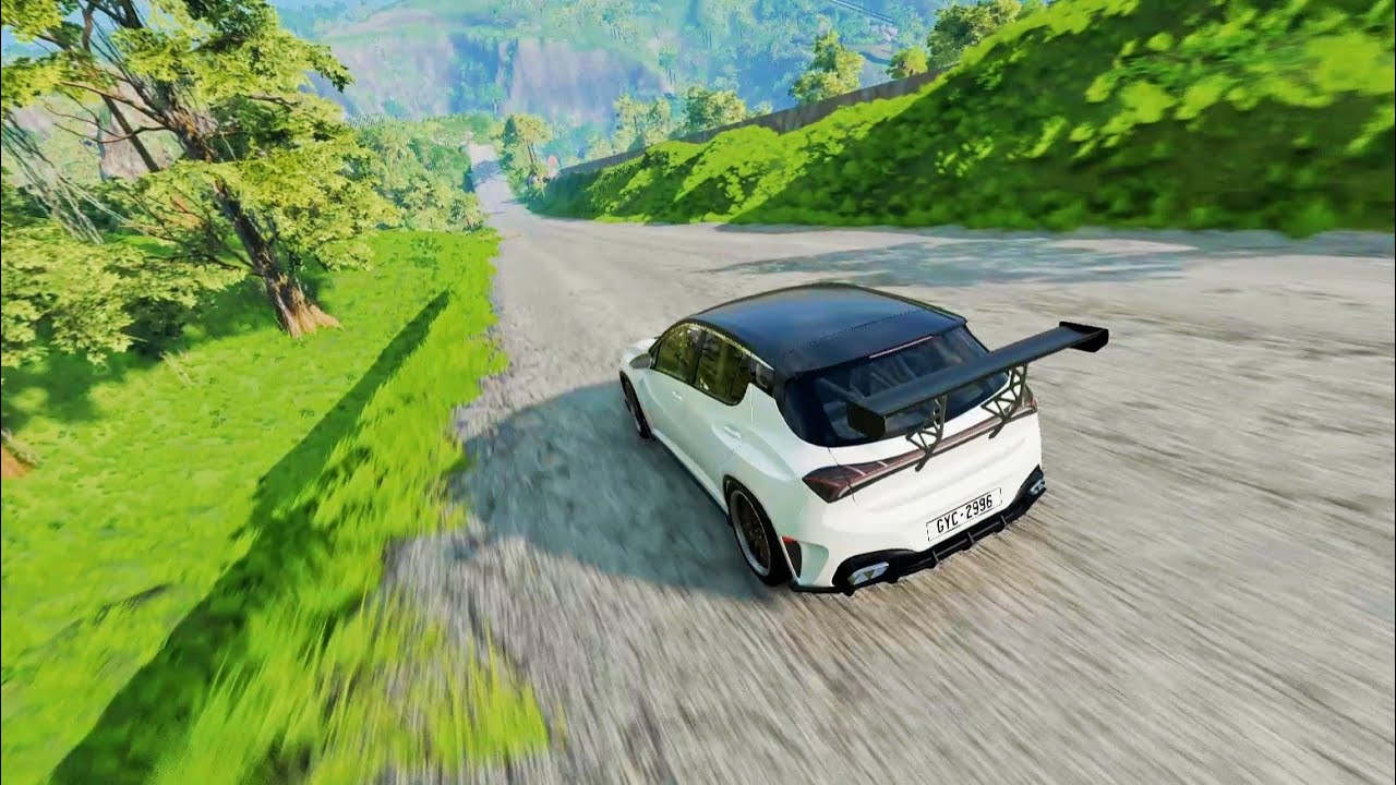 Driving Car on Dangerous Road - BeamNG Drive | Gameplay #5 - YouTube