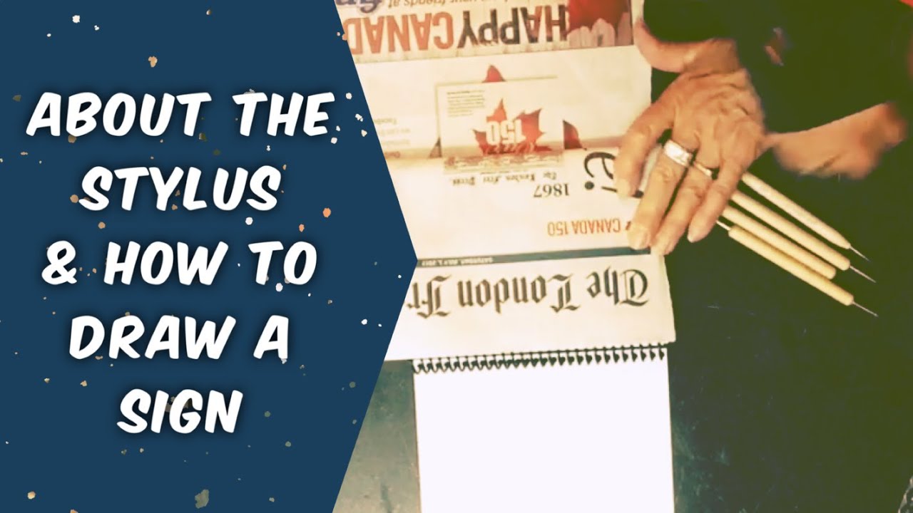 About Using a Stylus and How to Draw a Sign with One - YouTube