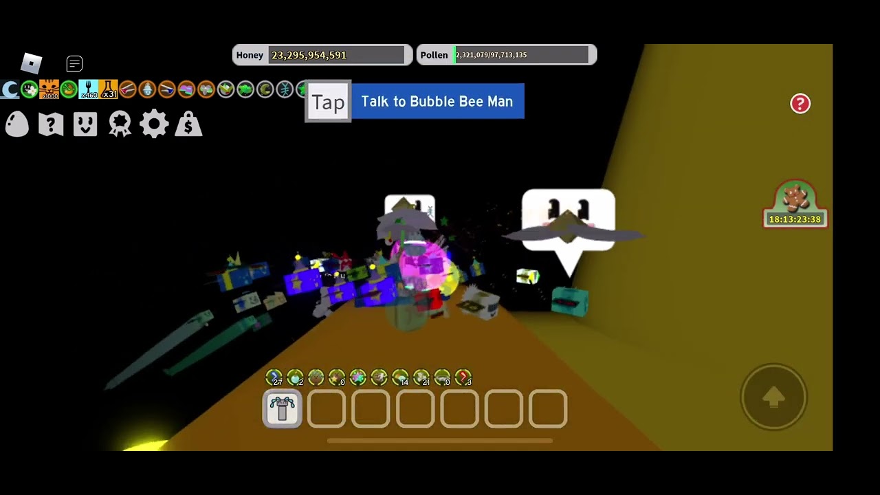 Giving A Present To Bubble Bee Man (BBM) | Beesmas | Bee Swarm ...