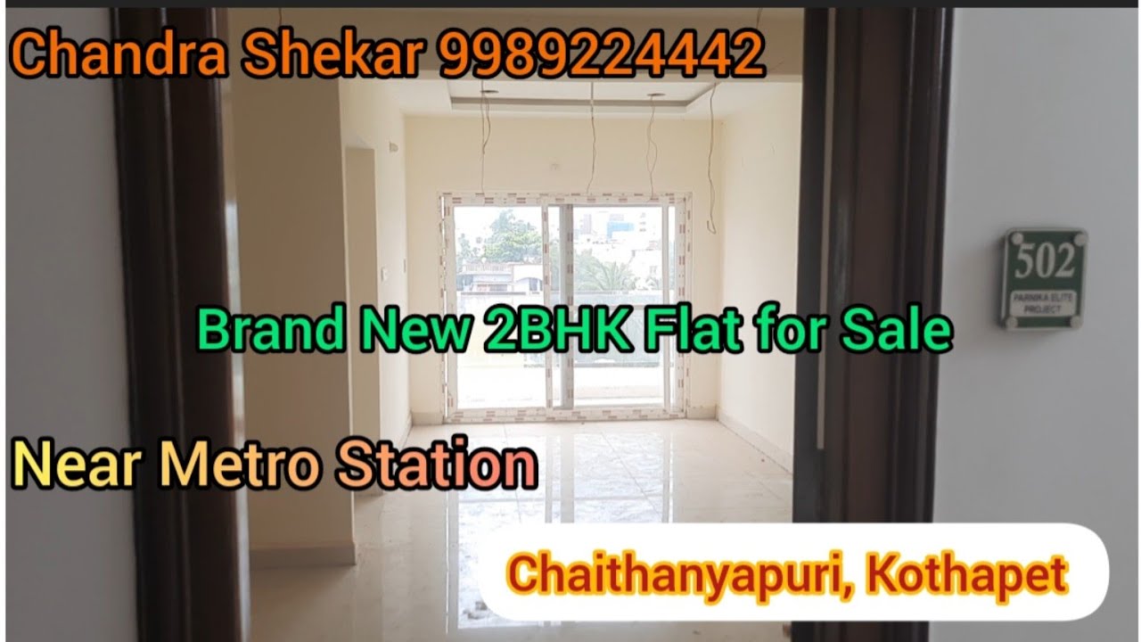 S123 || Brand New Flat for Sale @Chaithanyapuri Kothapet || Near Metro ...