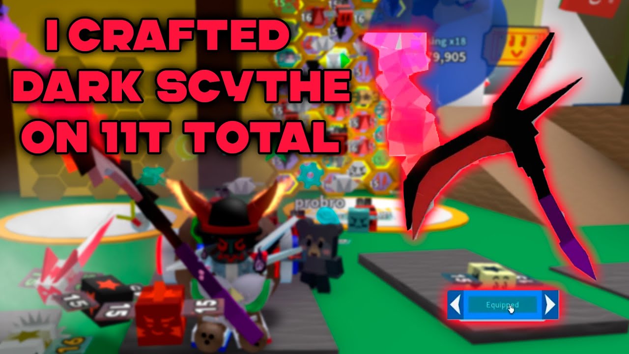 CRAFTED DARK SCYTHE ON 11 TOTAL AND GET THE DIDGITAL BEE | СКРАФТИЛ ...