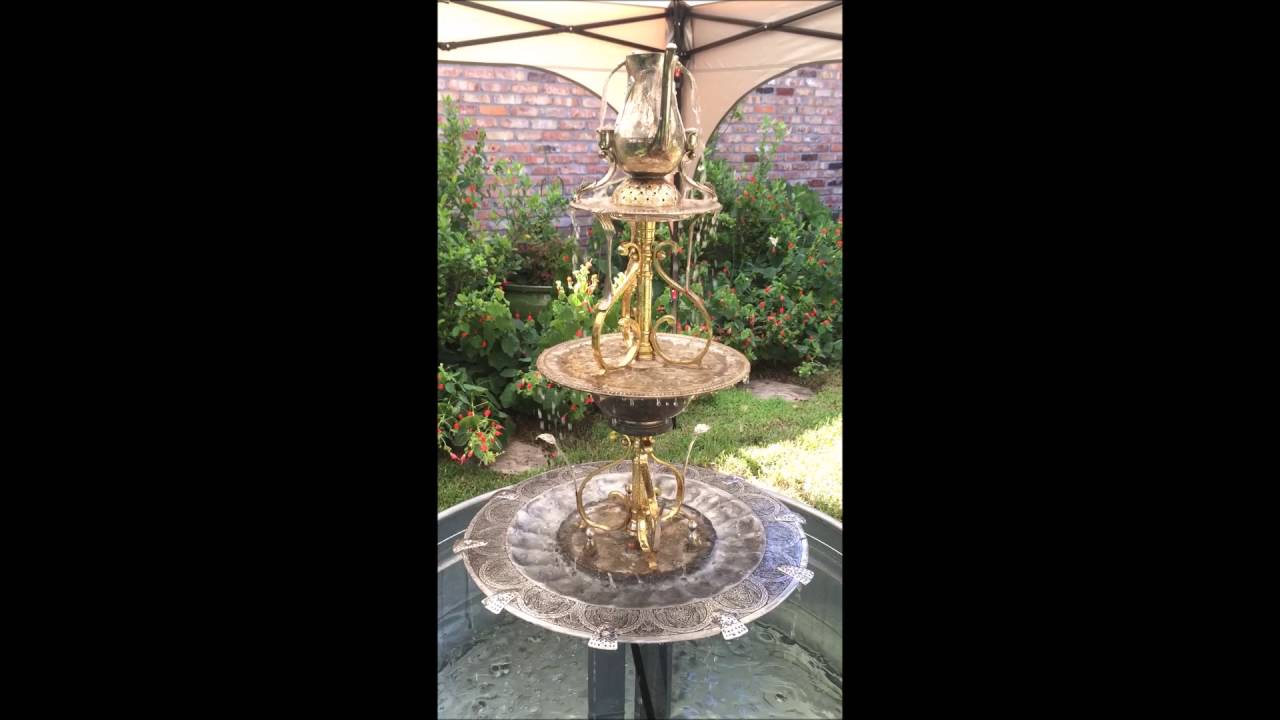 Gadgetsponge Upcycled Repurposed Metal Water Fountain 2 - YouTube