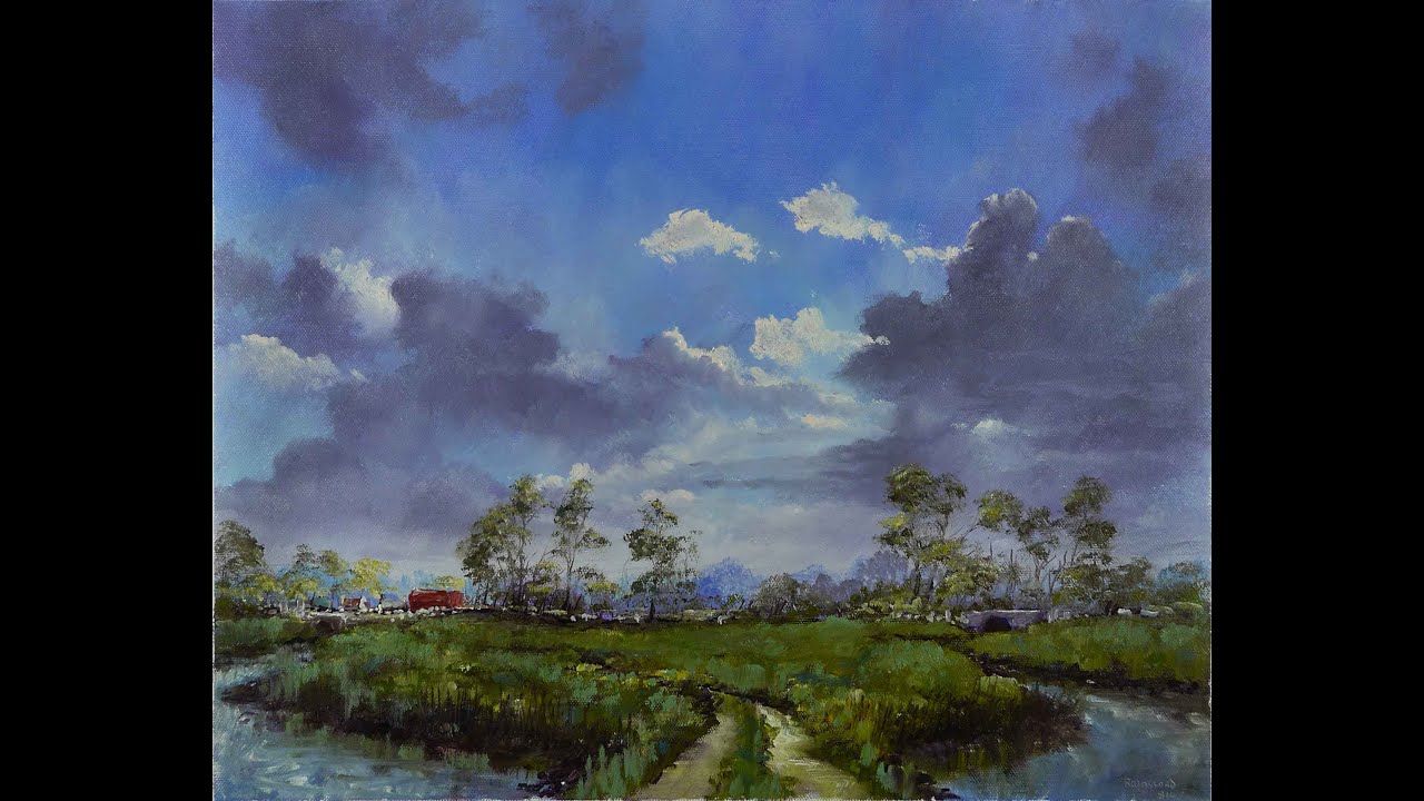 Island Farm - Time Lapse Painting - YouTube