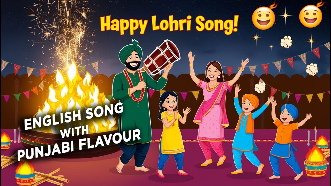 Happy Lohri Song for Kids | Fun Punjabi Festival Dance & Celebration ...