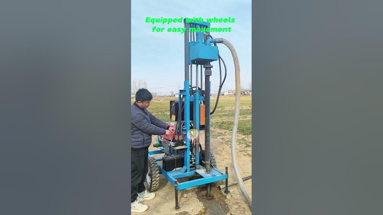 Fully automatic drilling rig with high horsepower and convenient transportation - YouTube