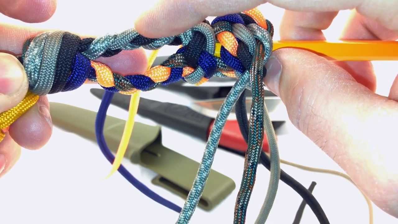 Paracordist how to tie the round crown sinnet w/ Paracord (Pt. 3 ALICE ...
