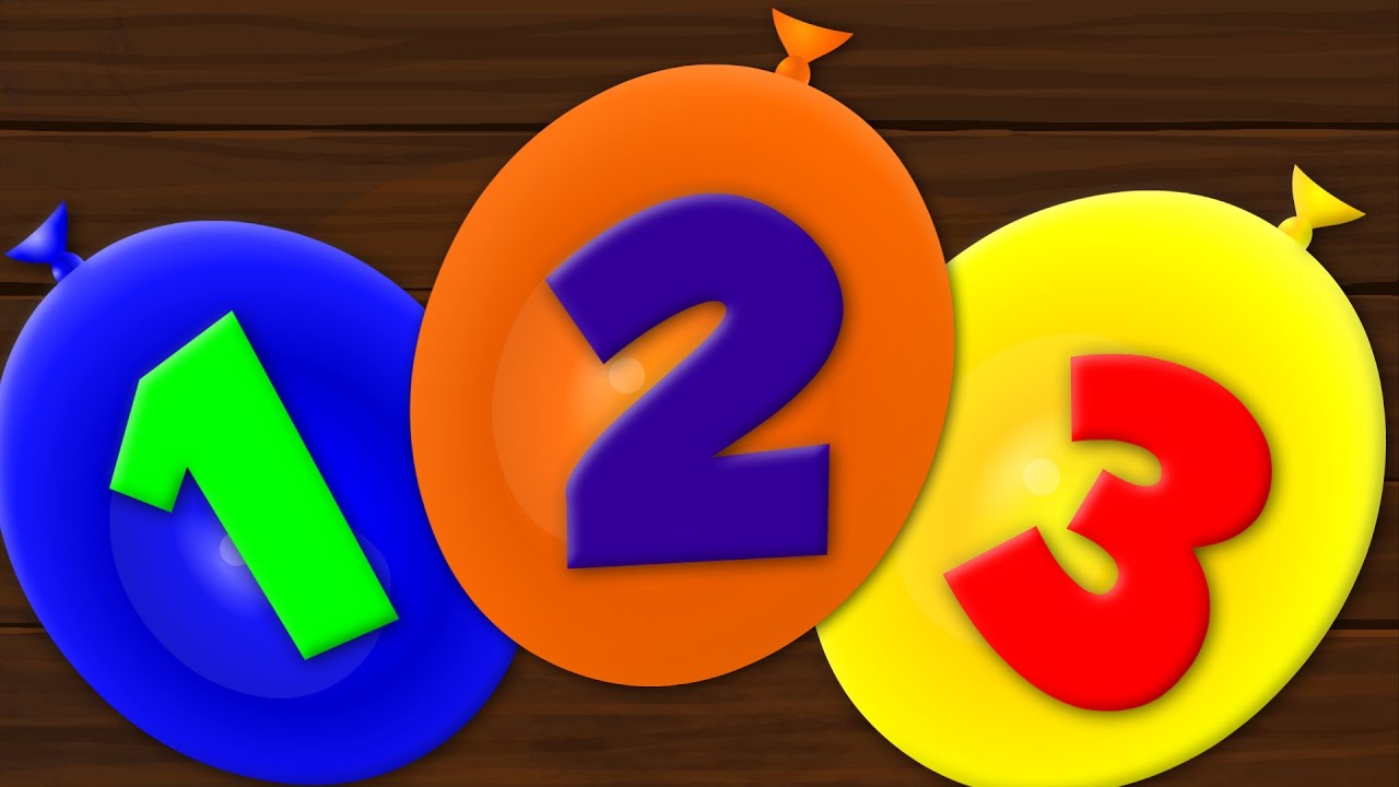 Balloon Song | The Numbers Song | Nursery Rhymes | Kids Learning - YouTube