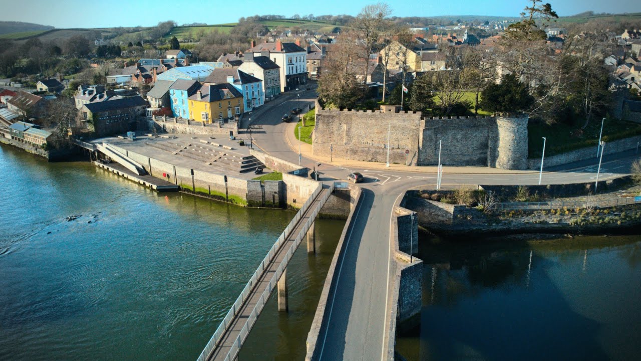 2021 Cardigan (Aberteifi) licensable 4K Aerial Drone Stock Footage ...