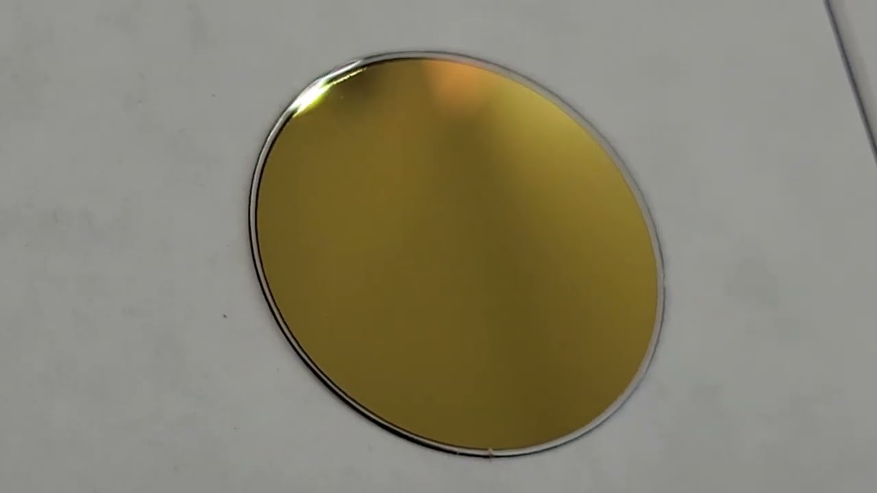 LiTaO3 plate for pyro detector with gold coating - YouTube
