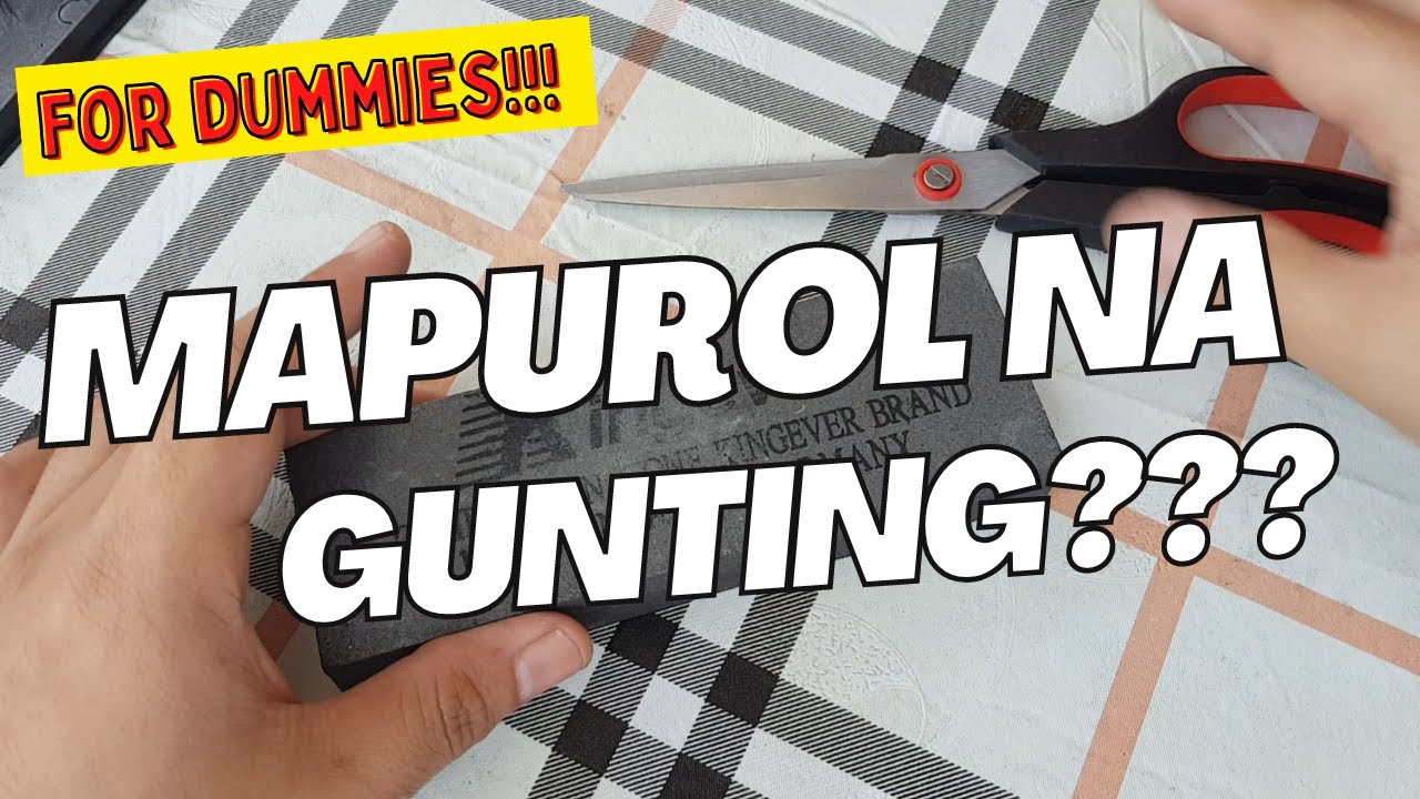 Paano Maghasa ng Gunting / Kutsilyo - YouTube