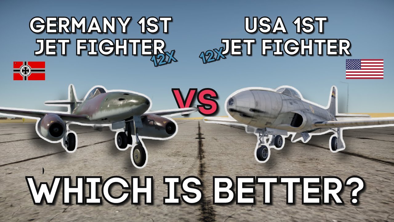 Germany's 1st Jet Fighter vs USA's 1st Jet Fighter - Which Wins? - WAR ...
