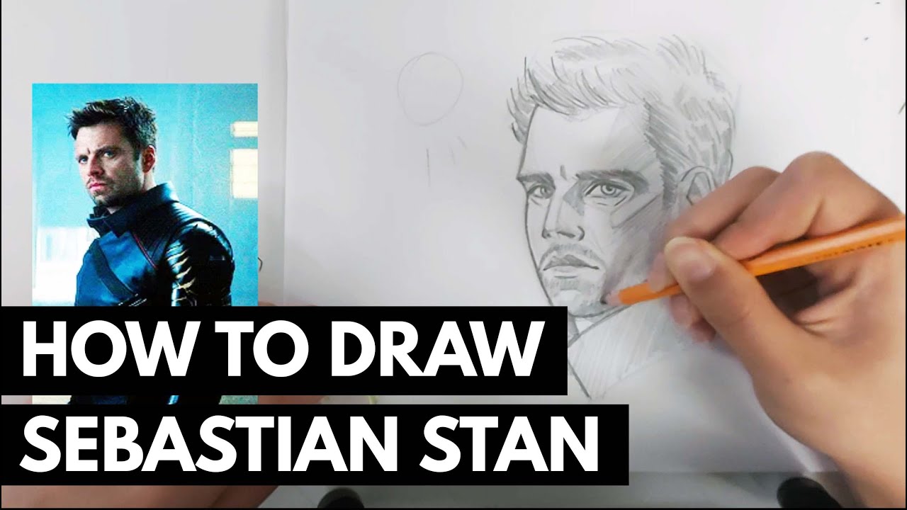 How to Draw Sebastian Stan/Bucky Barnes/The Winter Soldier in 30 ...
