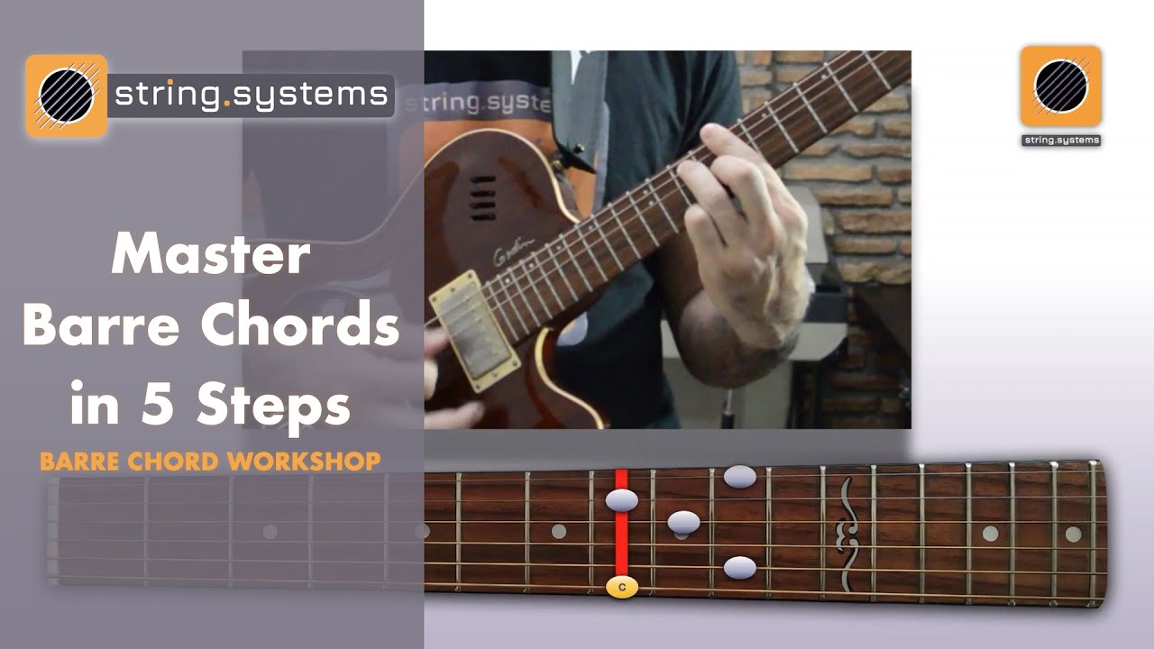 Master Barre Chords in 5 Steps (Rhythm Guitar Lesson) - YouTube
