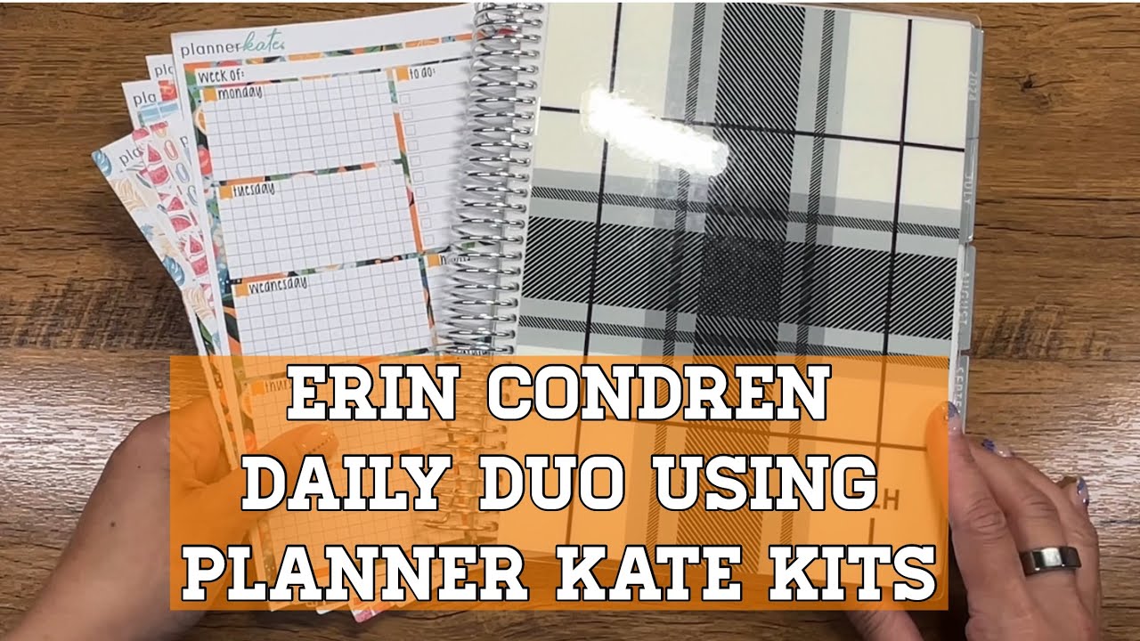 First time using planner Kate kits - YouTube