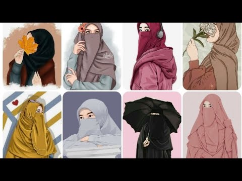 Hijab cartoon girl picture/hijab cartoon dpz/hijab cartoon dp/hijab cartoon profile picture/hijab dp