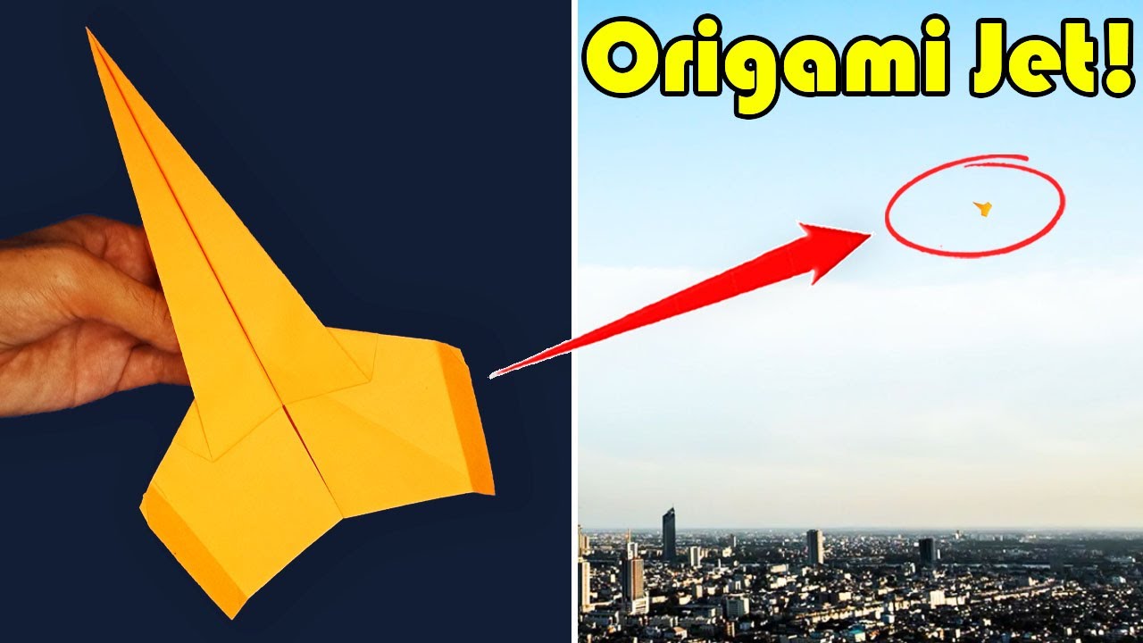 How to Make Paper Jet Plane That Flies Far Easy - Easy Paper Airplane ...