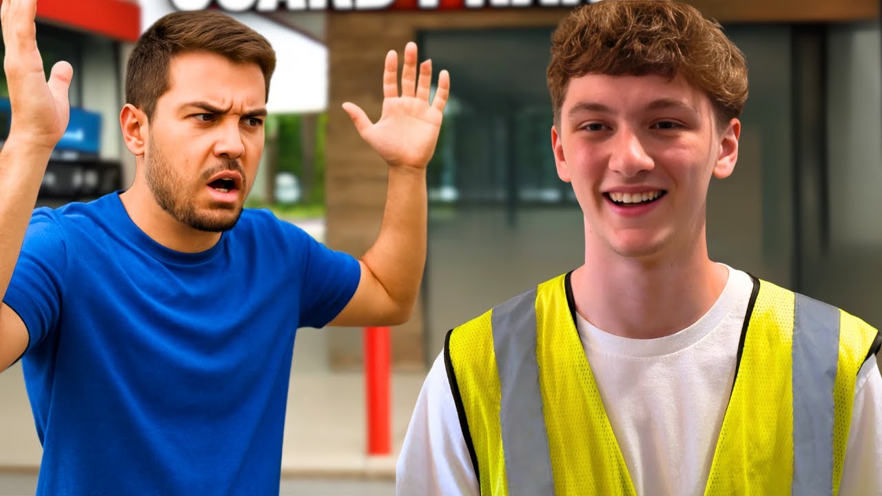 Fake Security Guard Prank! - YouTube