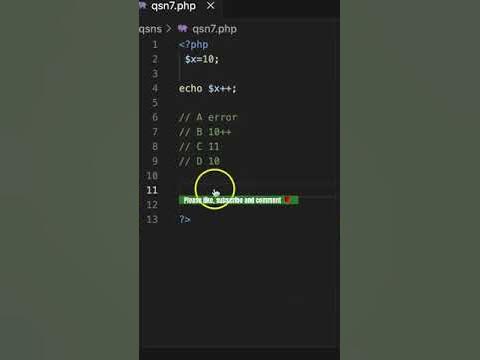 PHP Interview Questions #7 Increment operator #fresher #php #student #interviewquestions # ...