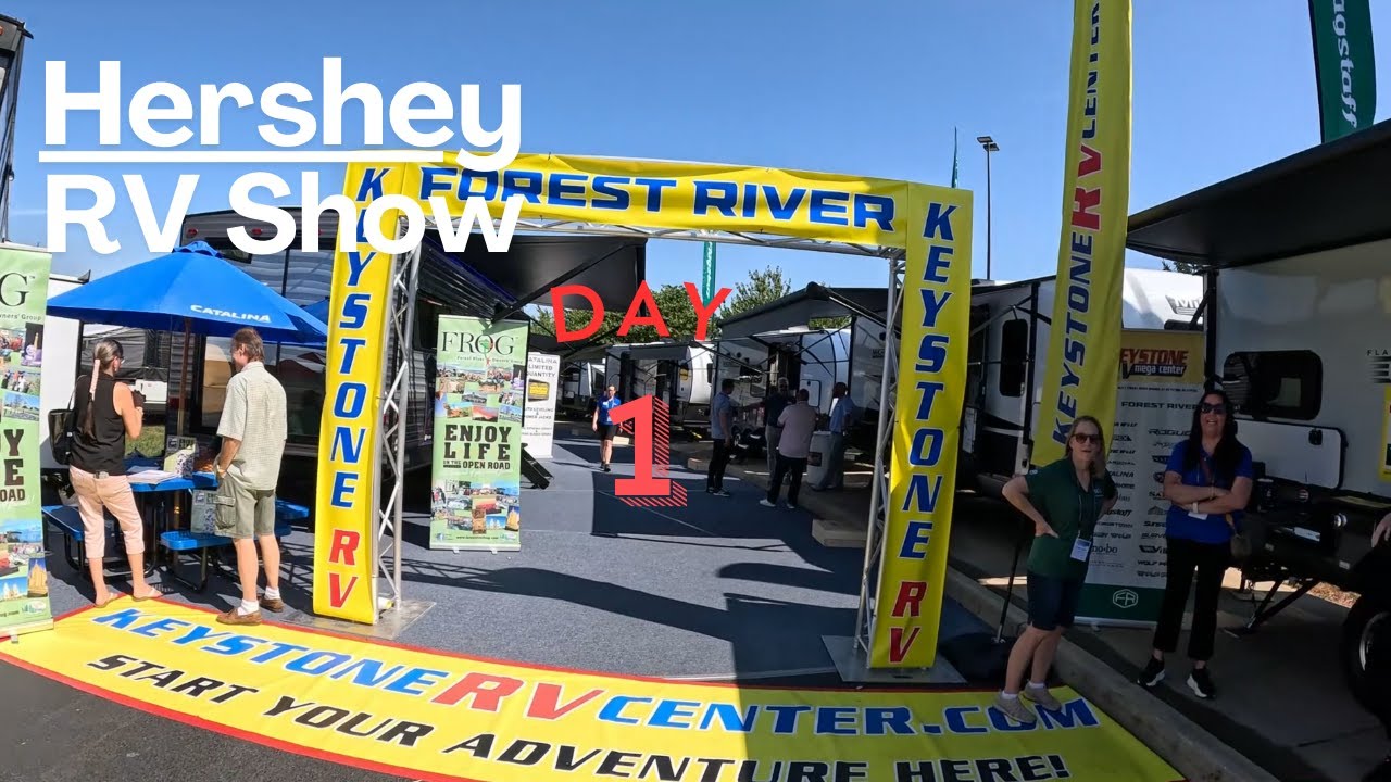 Day 1 At The Exciting Hershey RV Show 2024 - YouTube