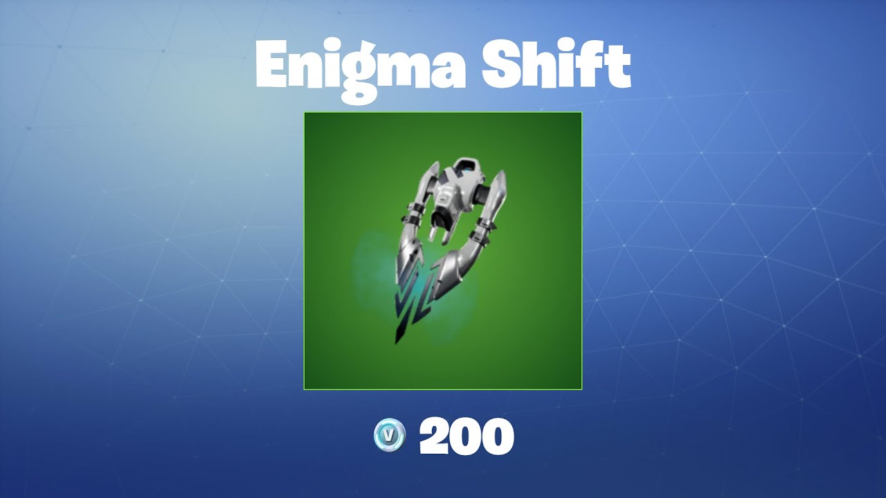 Enigma Shift | Fortnite Back Bling - YouTube