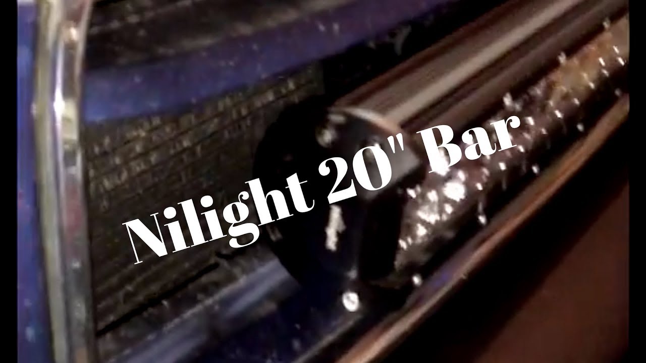 Installed Nilight 20" Light Bar - YouTube