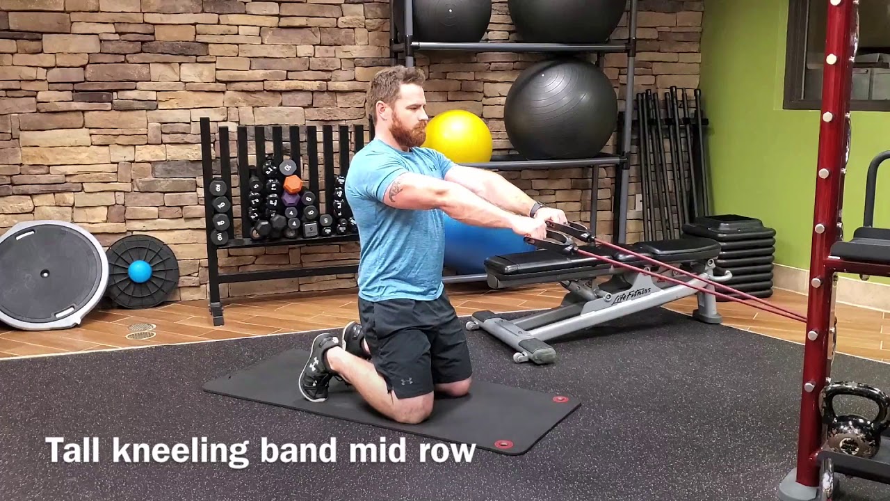 Tall kneeling band mid row - YouTube